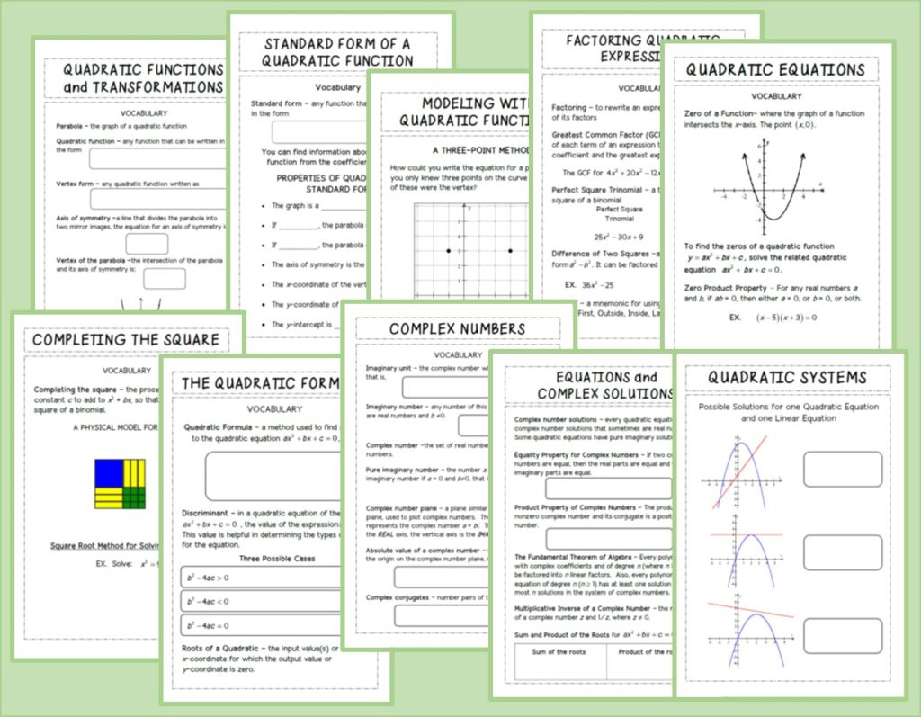 Algebra II - Flamingo Math with Jean Adams