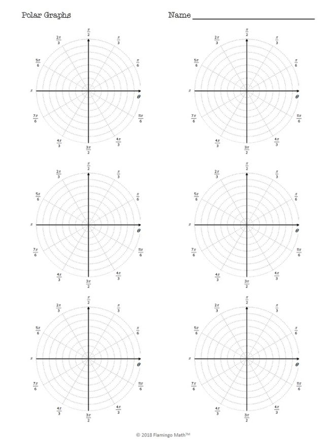 Polar Graph Paper - Flamingo Math with Jean Adams