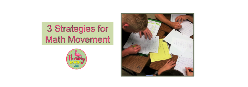 3 Strategies for Math Movement - Flamingo Math with Jean Adams