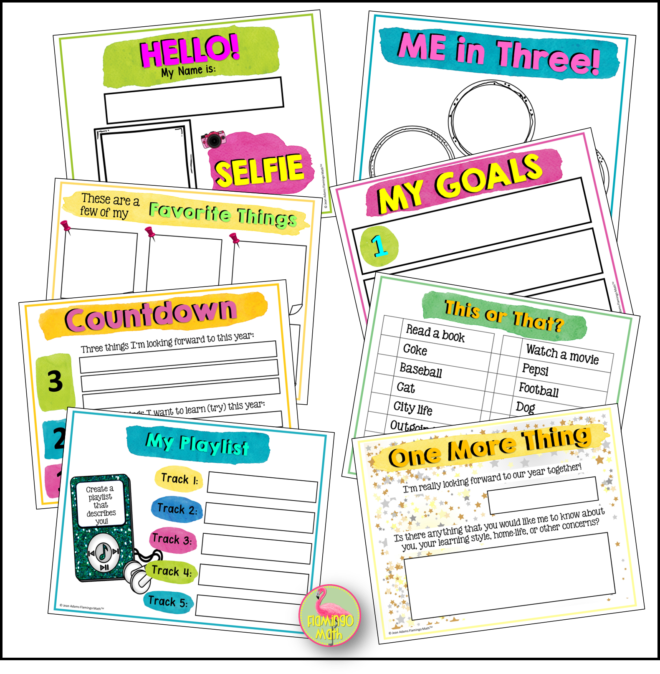 "About Me" Google Slides Digital Back to School Activity