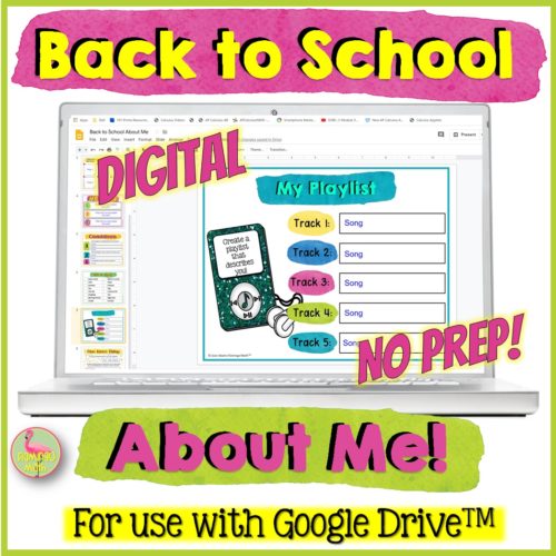 "About Me" Google Slides Digital Back to School Activity