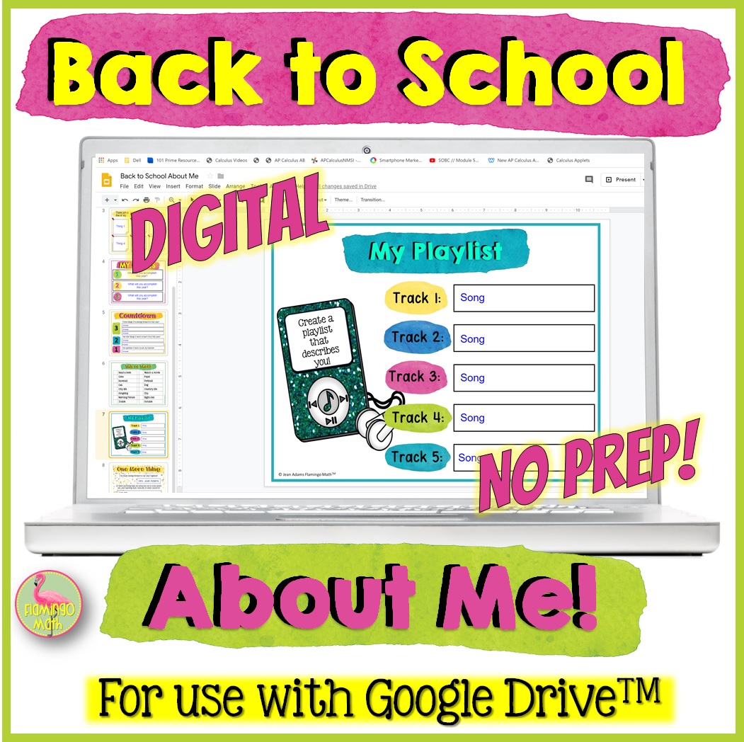 "About Me" Google Slides Digital Back to School Activity
