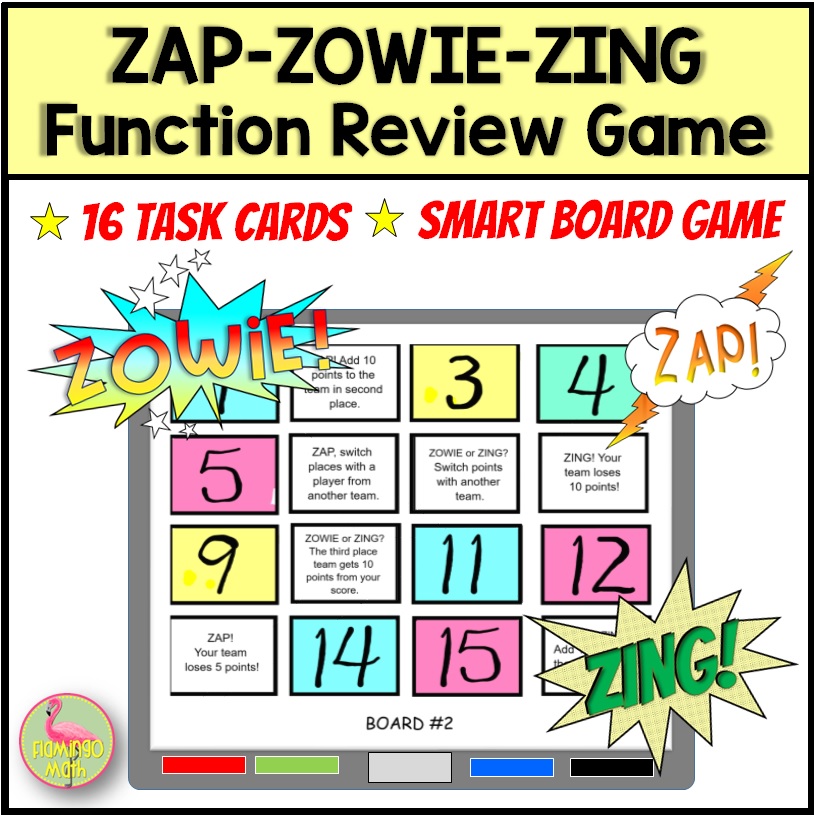 Zap-Zowie-Zing! Review Game - Flamingo Math with Jean Adams