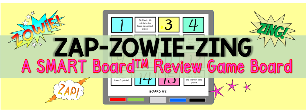 Zap-Zowie-Zing! Review Game - Flamingo Math with Jean Adams