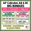 AP Calculus AB & BC Double Big Bundle Curriculum - Flamingo Math with ...