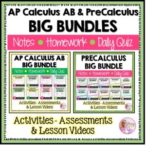 AP Calculus AB & PreCalculus Big Curriculum (No SMART Board) - Flamingo ...