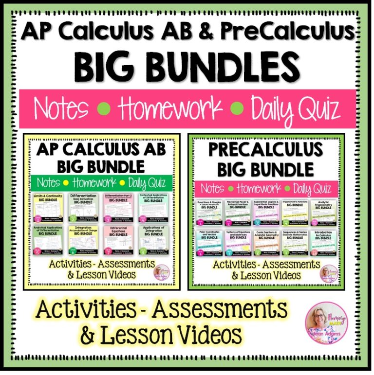 AP Calculus AB & PreCalculus Big Curriculum (No SMART Board) - Flamingo ... AP Calculus AB & PreCalculus Big Curriculum (No SMART Board) - Flamingo ...