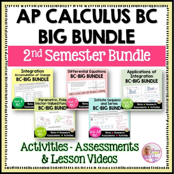 AP Calculus AB & BC Double Big Bundle Curriculum - Flamingo Math with ...