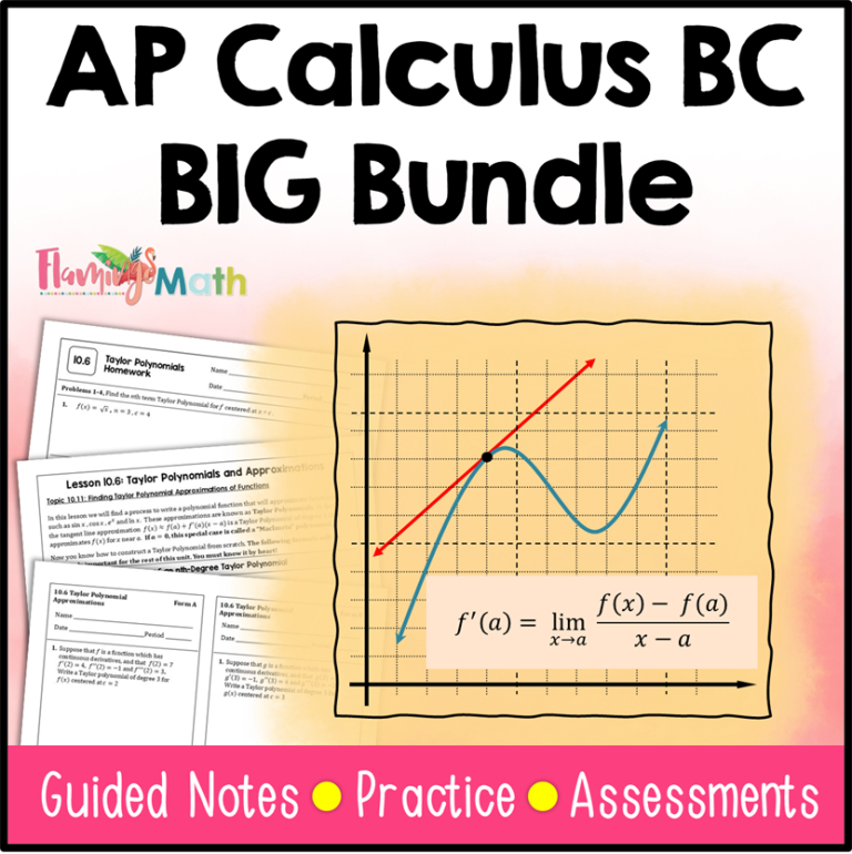 AP Calculus BC Curriculum Big Bundle - Flamingo Math with Jean Adams