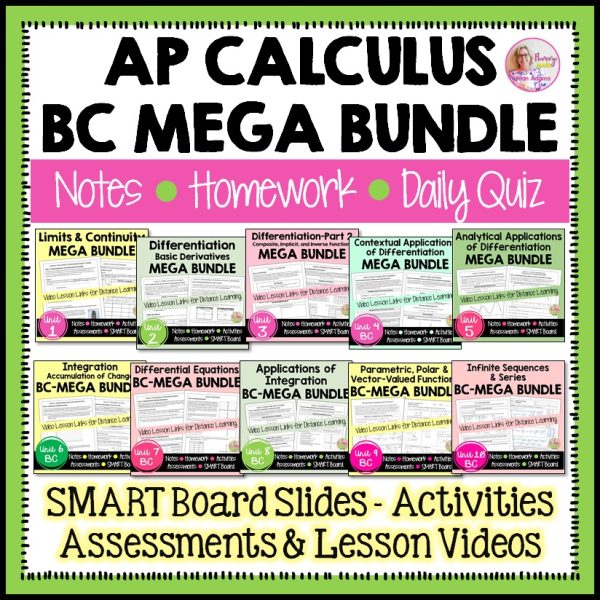 AP Calculus BC Mega Bundle - Flamingo Math with Jean Adams