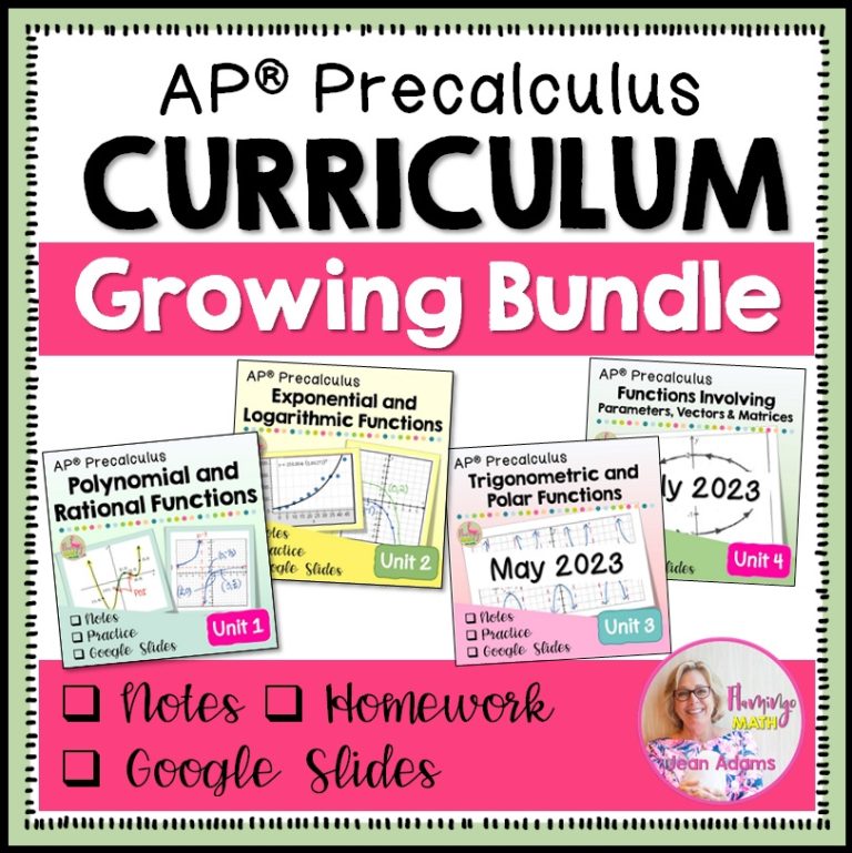 PreCalculus Archives - Flamingo Math with Jean Adams