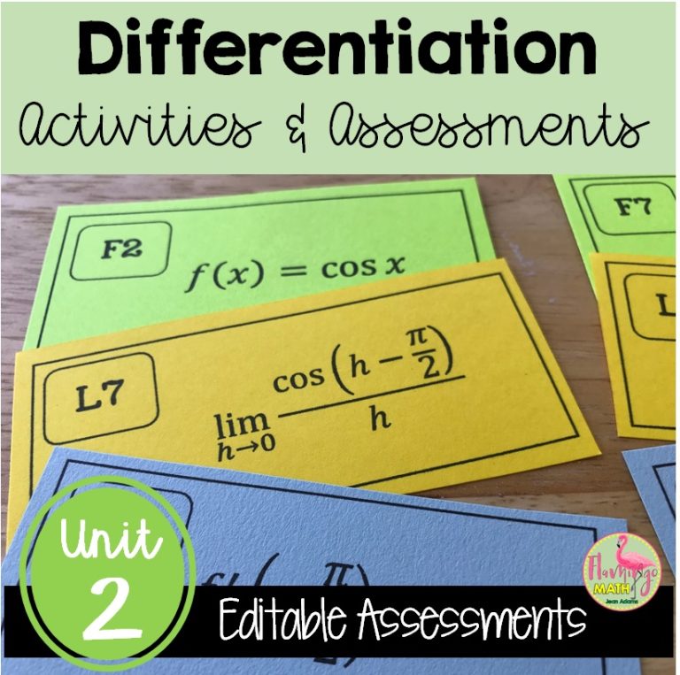 Differentiation Activities and Assessments Bundle - Flamingo Math with Jean Adams
