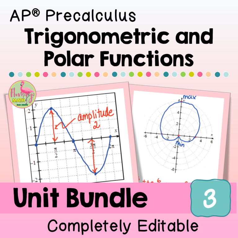 AP Precalculus Trigonometric and Polar Functions (Unit 3) - Flamingo ...