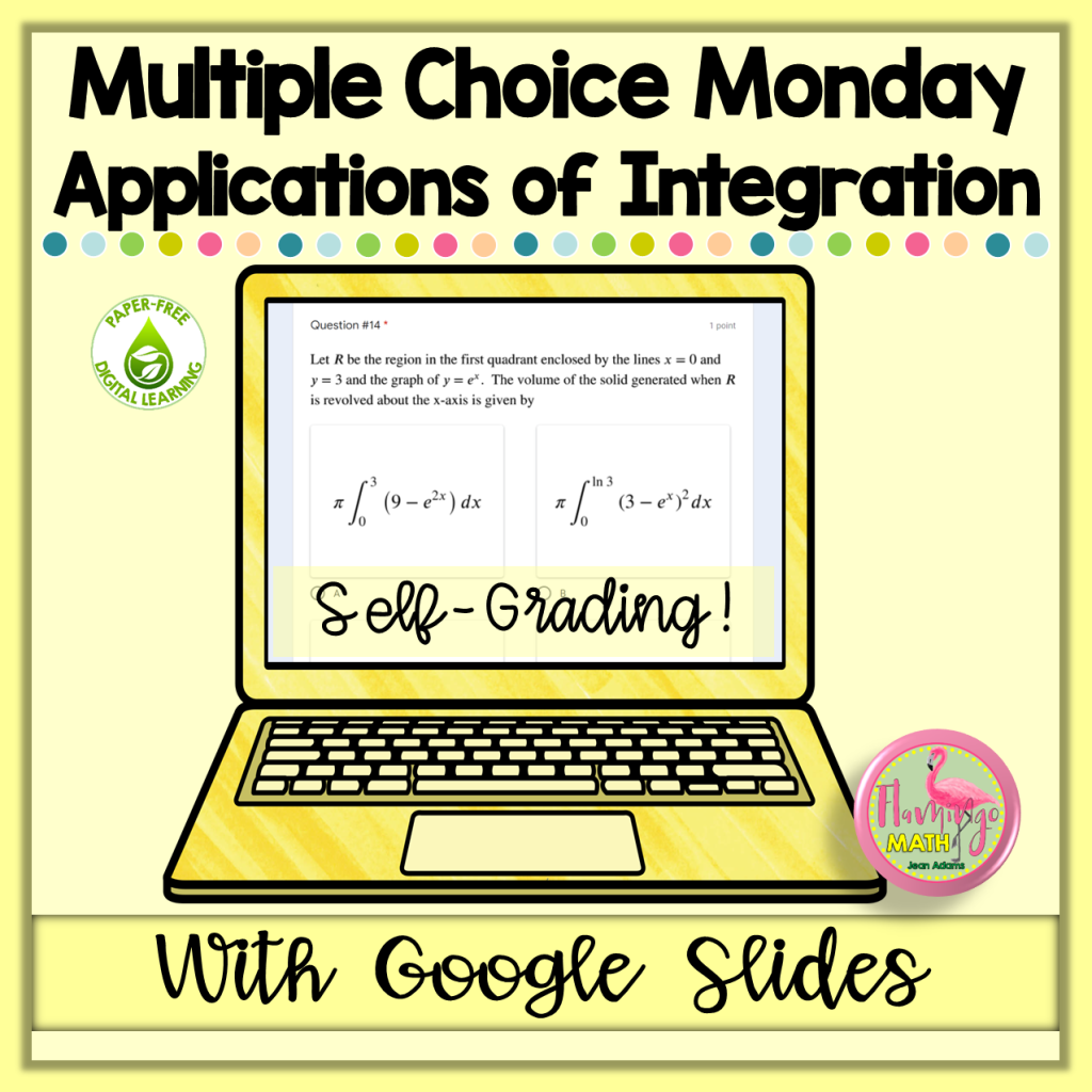 Applications of Integration Google Digital Activity - Flamingo Math ...