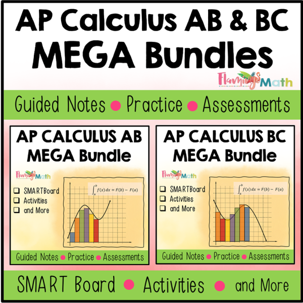 AP Calculus AB & BC Double Mega Bundle - Flamingo Math with Jean Adams