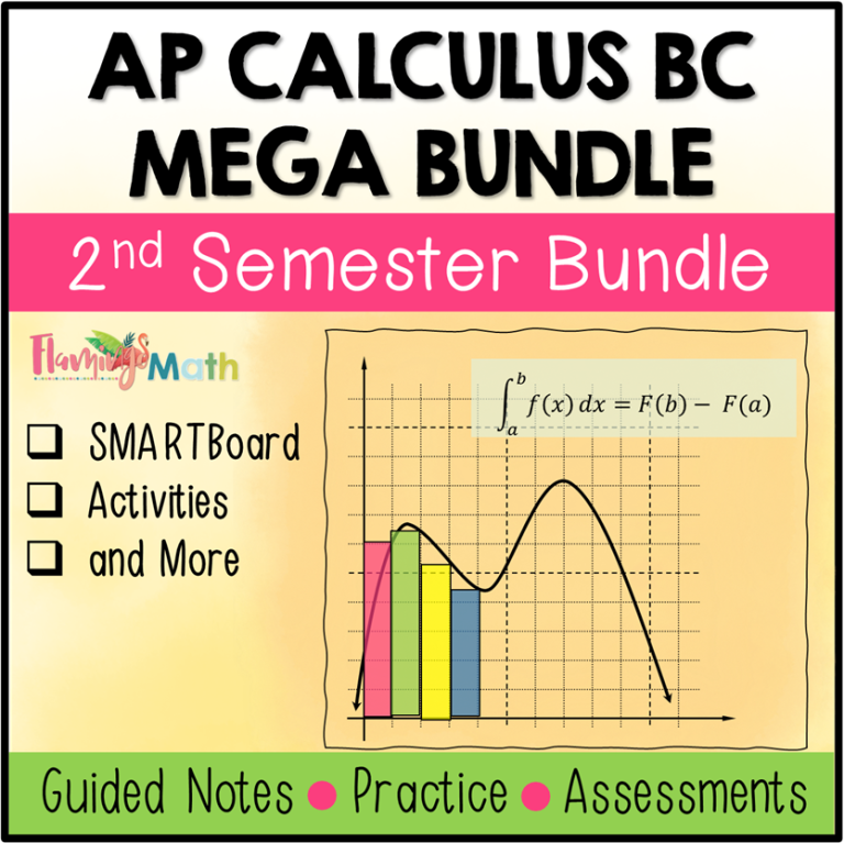 AP Calculus BC Curriculum Mega Bundle 2nd Semester - Flamingo Math with ...