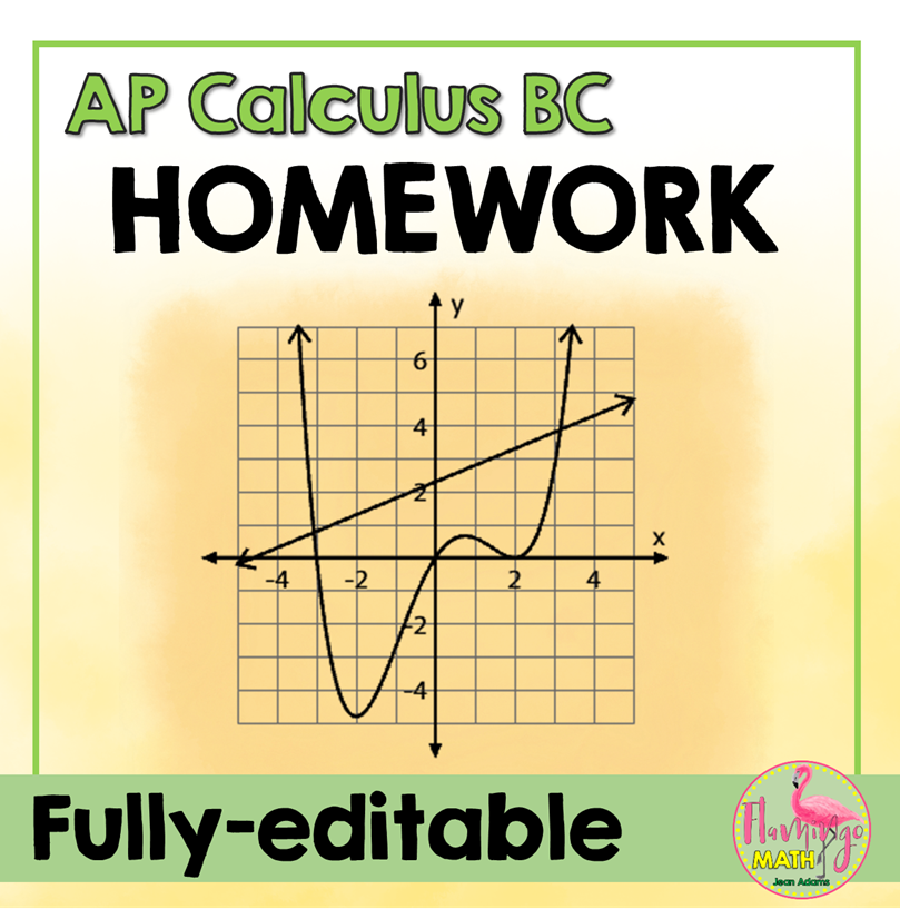 AP Calculus BC Curriculum Homework Bundle - Flamingo Math with Jean Adams