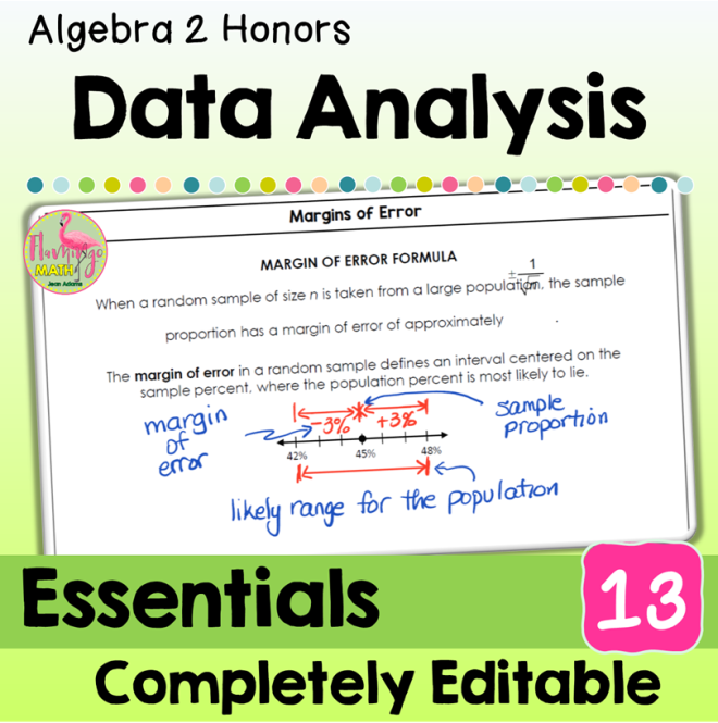 Data Analysis and Statistics Essentials Bundle (Algebra 2) - Flamingo ...