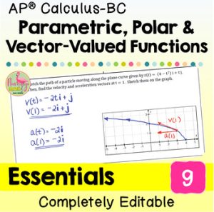Parametric Polar and Vector-Valued Functions Essentials Bundle (AP ...